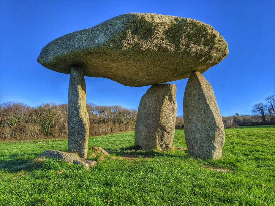 Giant's Quoit, Copper Hill and Pendarves Wood walk