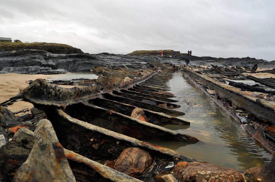 Walks in Cornwall with a shipwreck