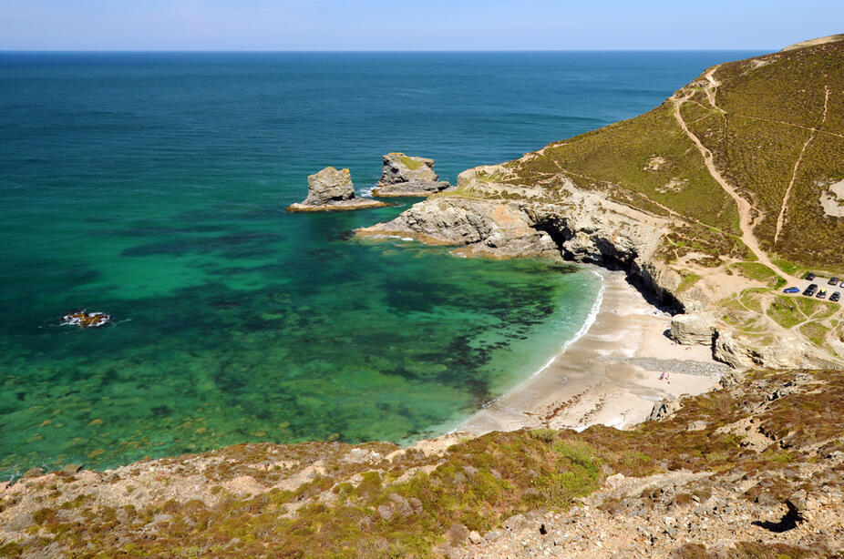 Trevellas Porth beach - circular walks