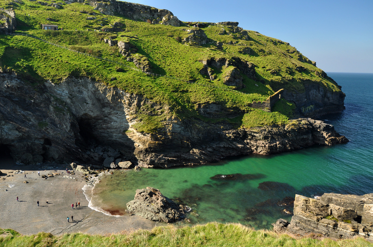 Walks visiting Tintagel Haven beach